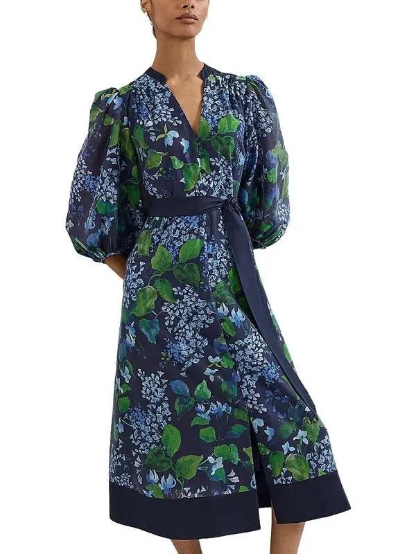 PHASE EIGHT Nixie Midi Shirtdress - Navy