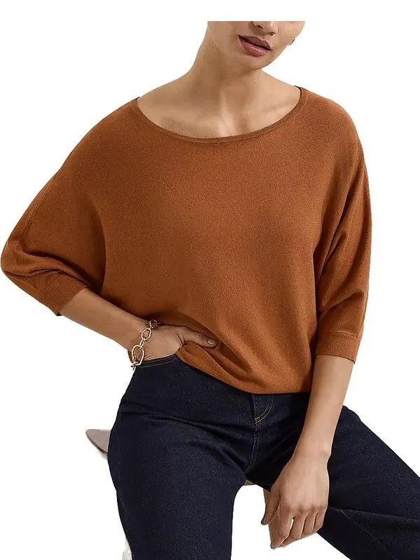 PHASE EIGHT Cristine Batwing Sleeve Sweater - Tan