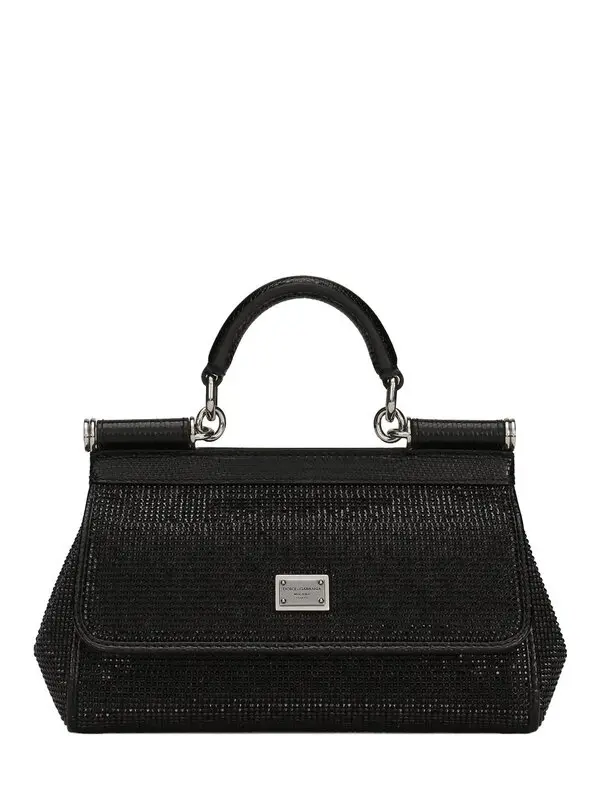 Dolce & Gabbana Kim Small Sicily Handbag - Black