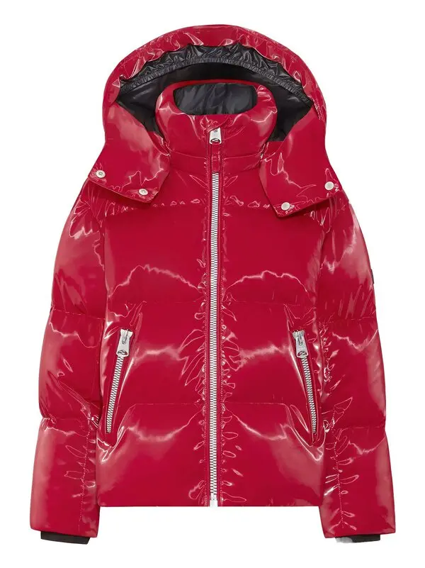 Mackage Jesse-tglo Glossy Parka - Dark Red