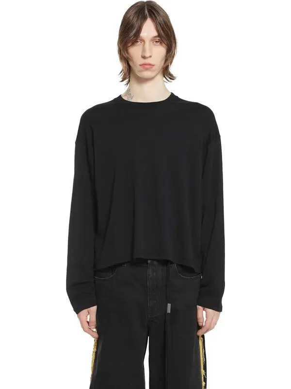 ANN DEMEULEMEESTER Emil The School Boy Long Sleeve T-shirt - Black