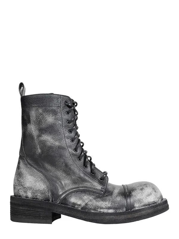 ANN DEMEULEMEESTER Aric Engineer Biker Ankle Boots - Black