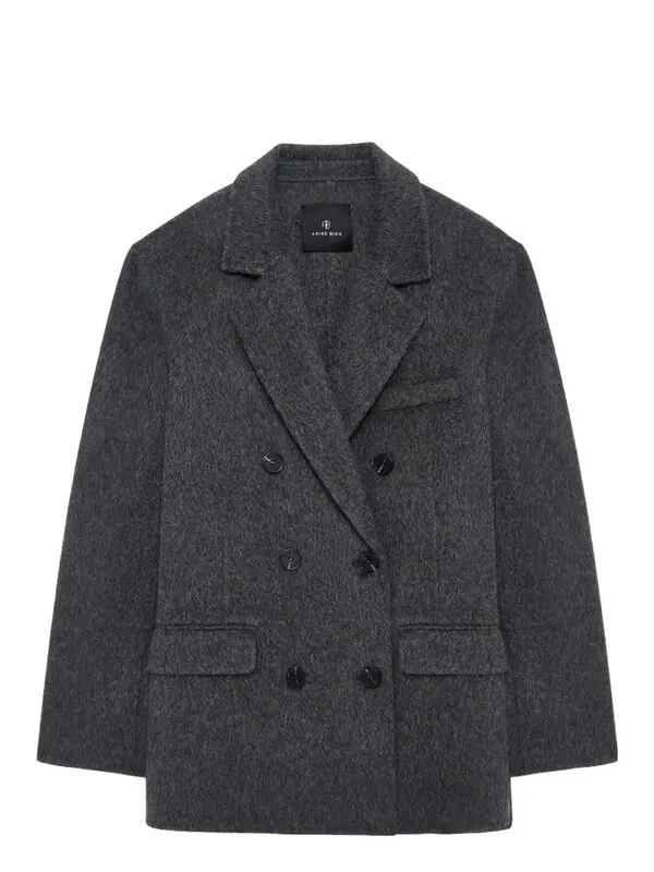 ANINE BING Sali Tailored Coat - Dark Gray