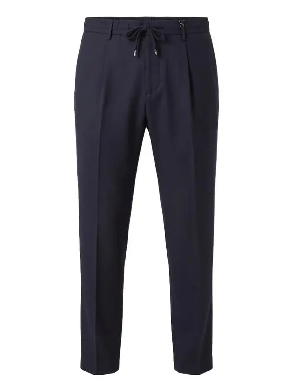 Peserico Drawstring Pleated Trousers - Blue