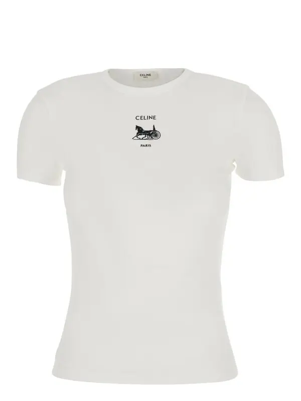 Celine Short-sleeved T-shirt - White
