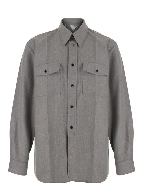 Bottega Veneta Long-sleeved Shirt - Grey