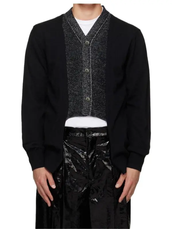 Comme Des Garçons Long-sleeve Knit Top - Black
