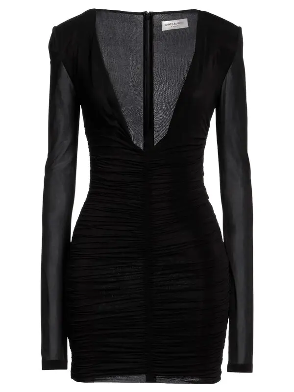 Saint Laurent Short Dresses - Black