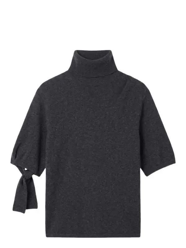 Jacquemus Turtleneck Knit Top - Grey