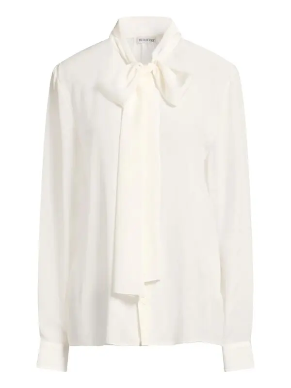 Burberry Simple Long-sleeved Shirt - White