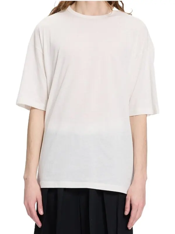 ANN DEMEULEMEESTER Slogan-print T-shirt - Ivory