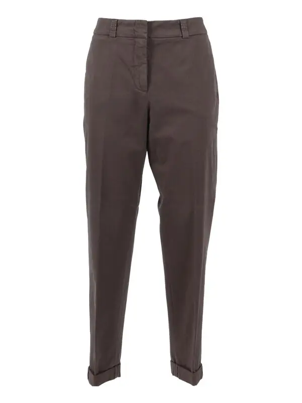 Peserico Tapered Trousers - Brown