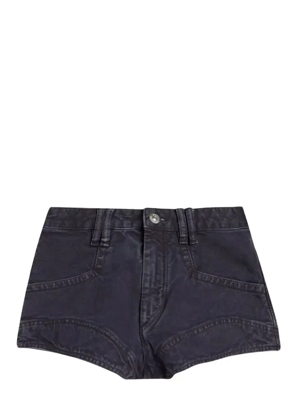 Isabel Marant Étoile Colorful Denim Shorts - Black