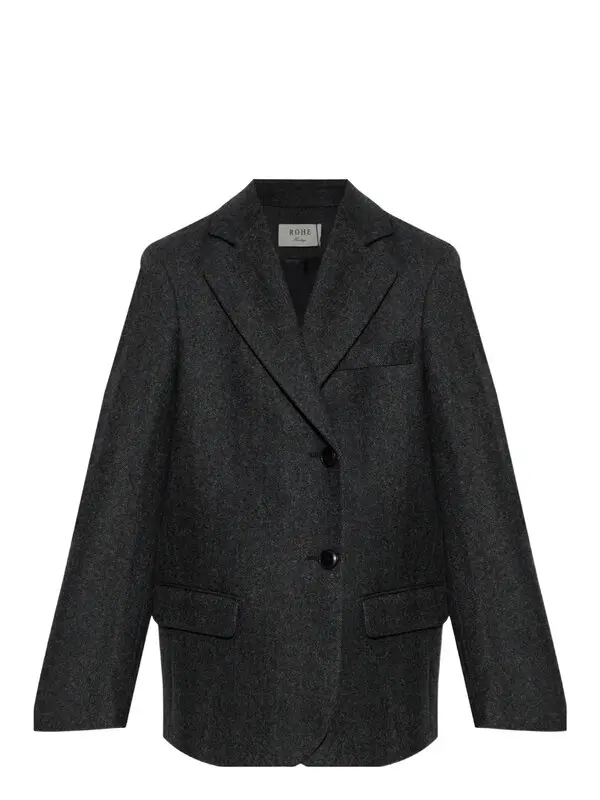 RÓHE Herringbone Blazer - Anthracite Grey