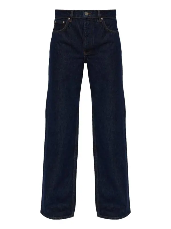 ANINE BING Logo Jeans - Blue