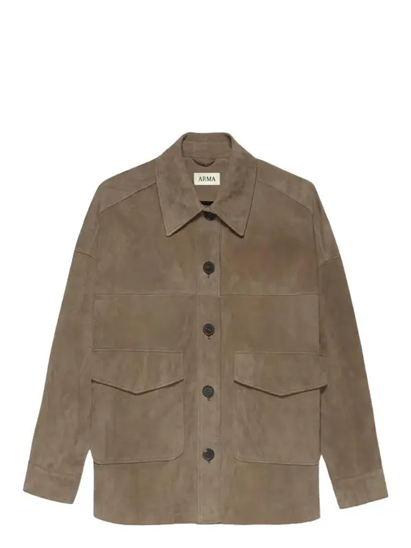 ARMA Button-front Long-sleeve Casual Jacket - No
