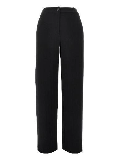 Emporio Armani Button-detail Trousers - Black