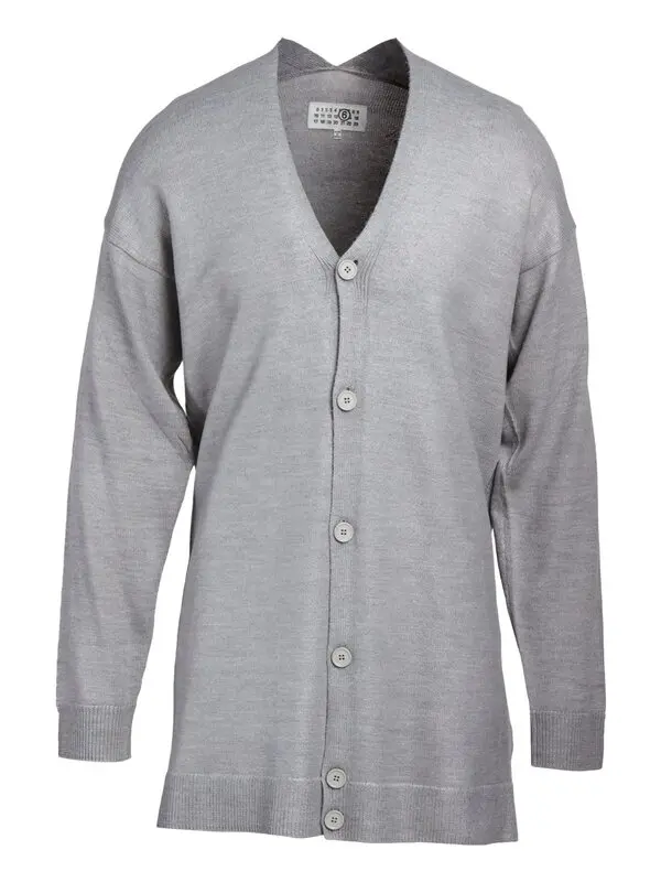 MAISON MARGIELA Solid-colored Medium-thick Knitwear - Grey