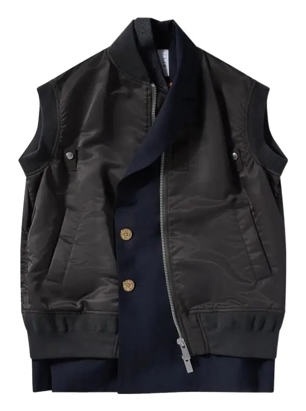 Sacai Twill X Suiting Vest - No