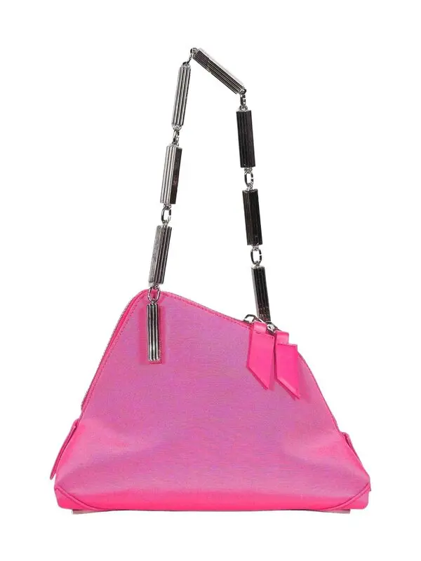 Attico La Scala Chain-link Zip-up Clutch Bag - Pink