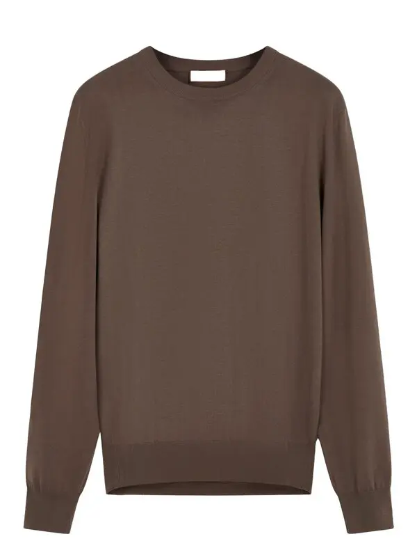Canali Crew-neck Sweater - Brown