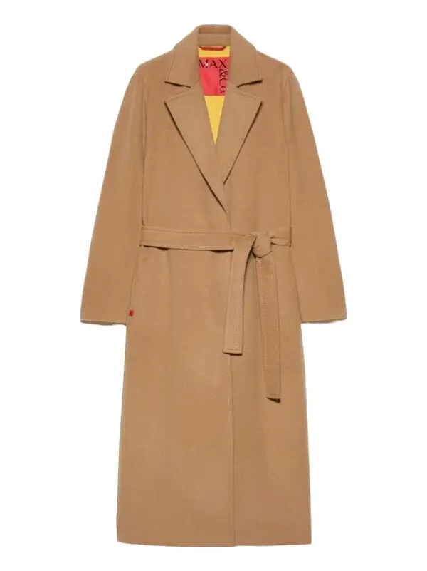 MAXCO. Longrun Double-woven Wool Coat - Camel
