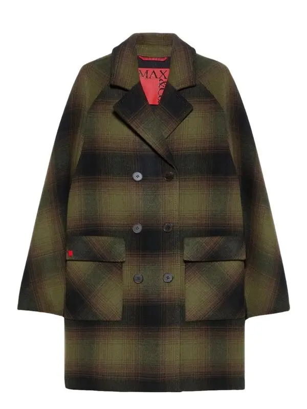 MAXCO. Double-layered Wool Coat - Green