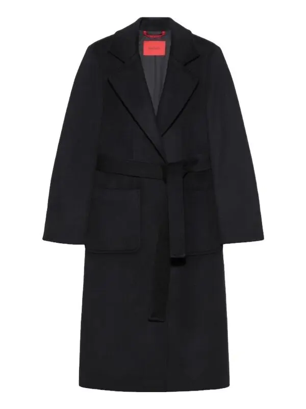 Max & Co. Runaway Coat In Drap - Black
