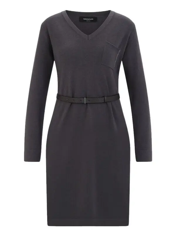 Fabiana Filippi V-neck Belted Dress - No