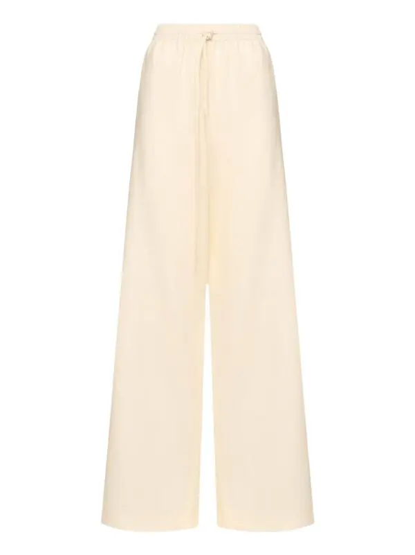 Ermanno Scervino Wide-leg Casual Trousers - Cream