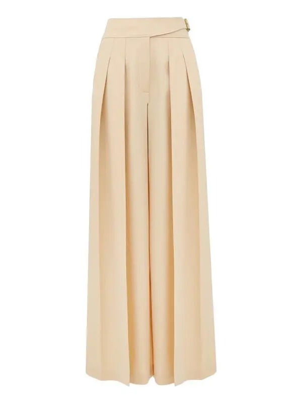 Zimmermann Valiant Wool Buckled Pant - Cream