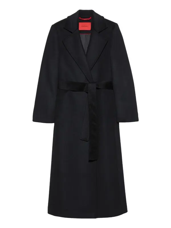MAXCO. Longrun Coat In Drap - Black