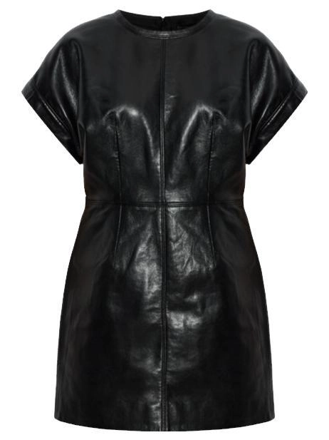 ANINE BING Short-sleeved Dress - Black