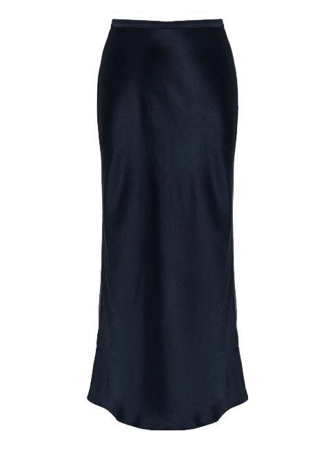 ANINE BING Bar Maxi Skirt - Navy Blue