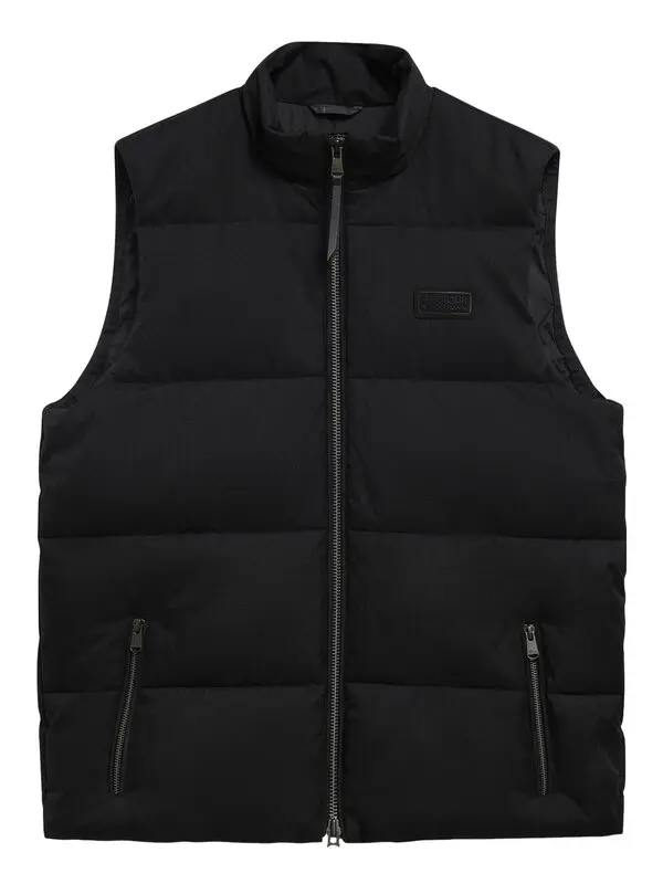 Barbour Quilted Zip Front Gilet - Black