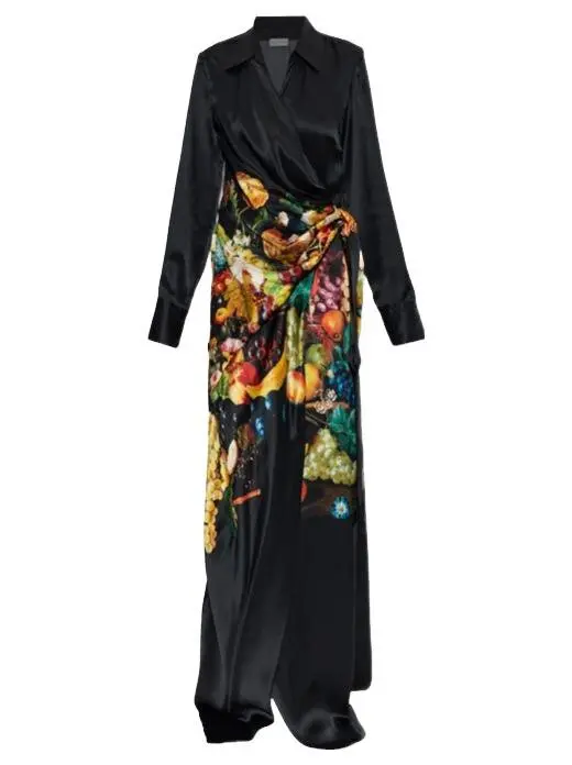 Dries Van Noten Long-sleeved Dress - Black