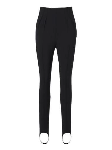 MUGLER Wool-blend Stirrup Leggings - Black