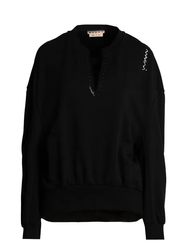 Marni Long Sleeves Sweatshirts - Black