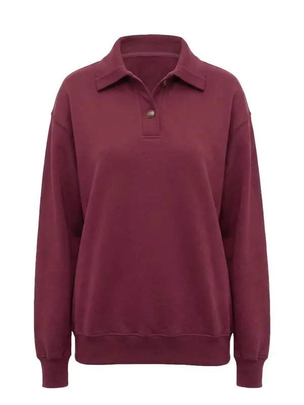 Brunello Cucinelli Long Sleeves Sweatshirts - Red