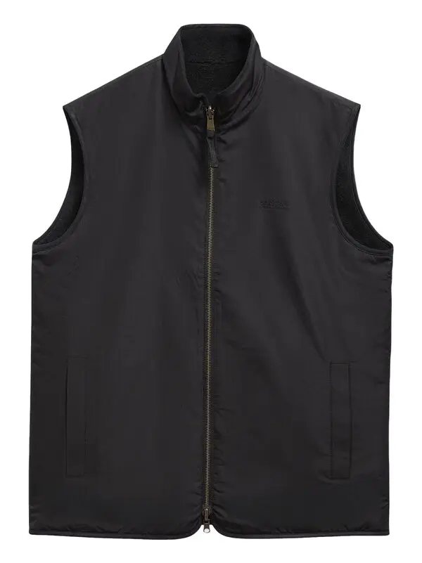 Barbour Reversible Stand Collar Gilet - Black