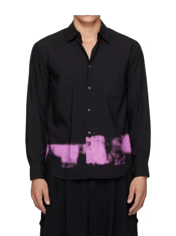 Comme Des Garçons Long-sleeved Shirt - Black
