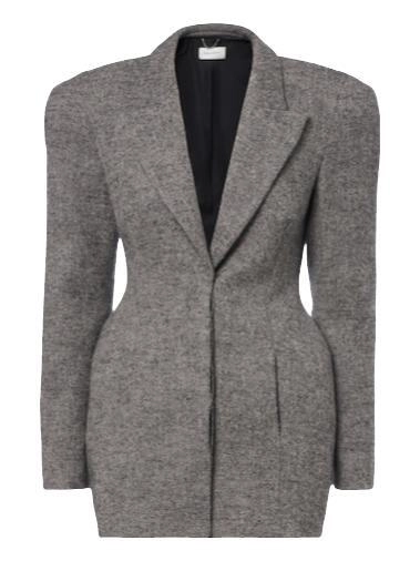 Magda Butrym Herringbone Wool-blend Blazer Dress - No