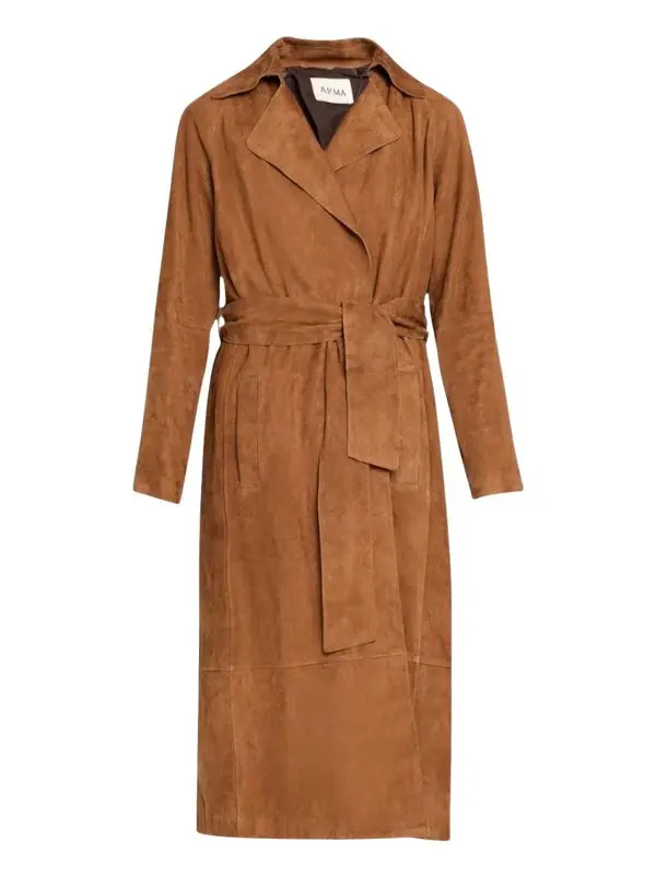 ARMA Belted Suede Coat - No