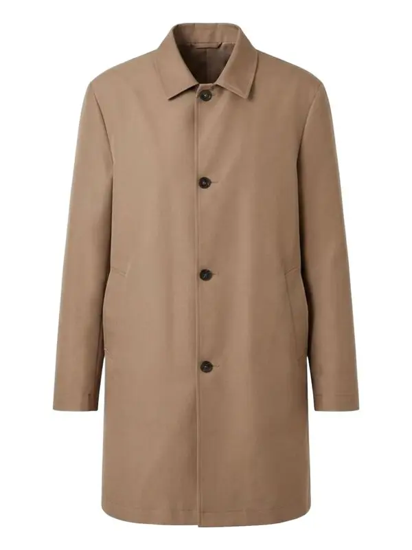 Peserico Single-breasted Twill Coat - No