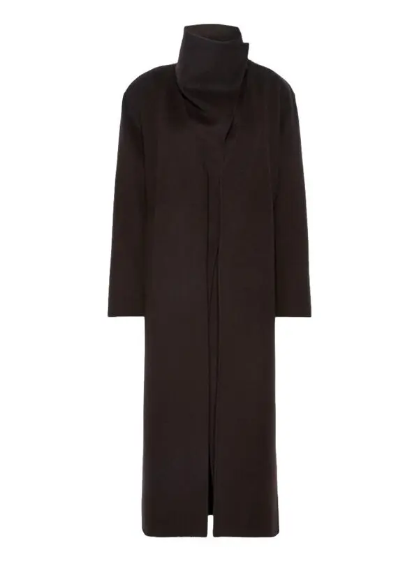 Sportmax Assenso High Neck Coat - Coffee