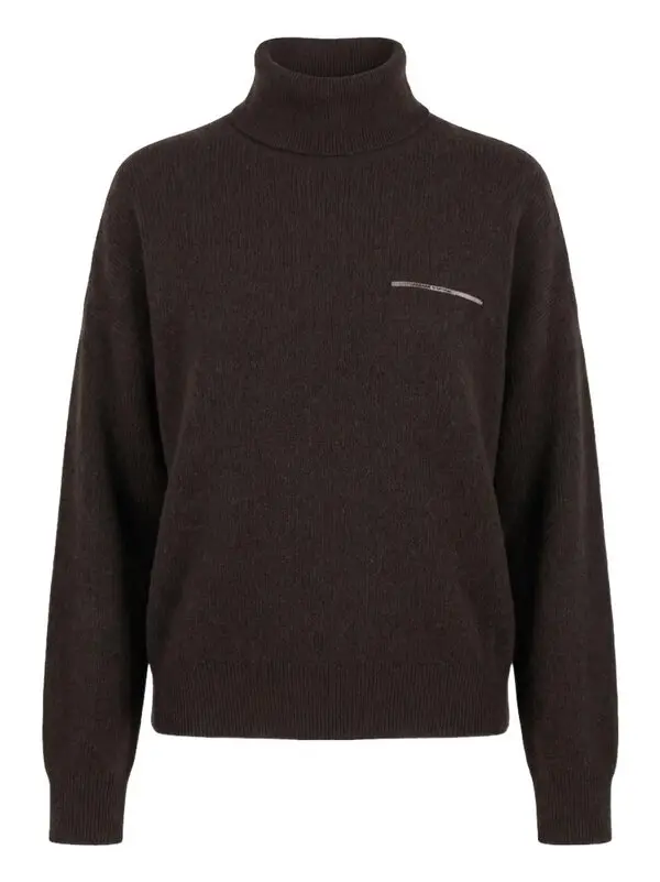Peserico Roll-neck Ribbed-knit Sweater - No