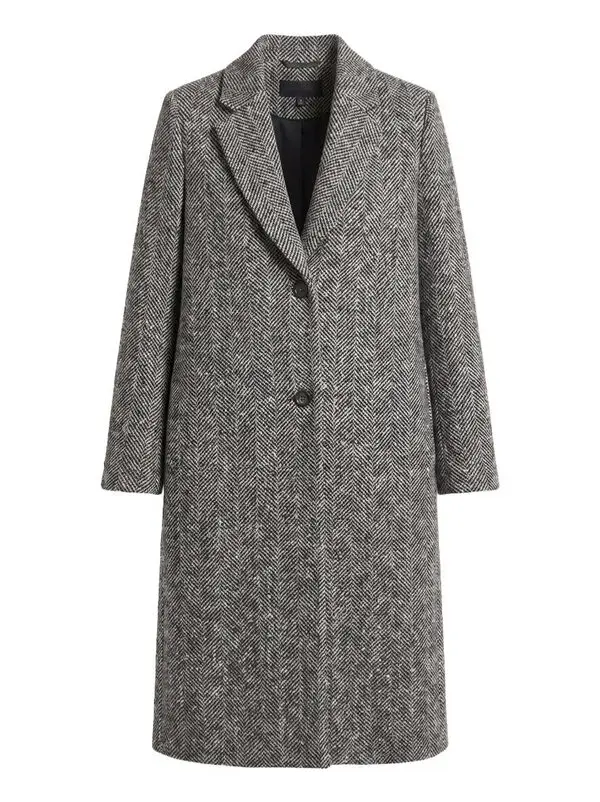 Peserico Herringbone Long Coat - No