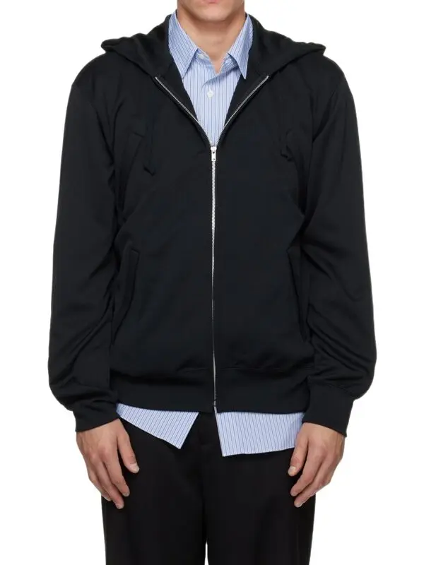 Comme Des Garçons Four-pocket Hoodie - Black