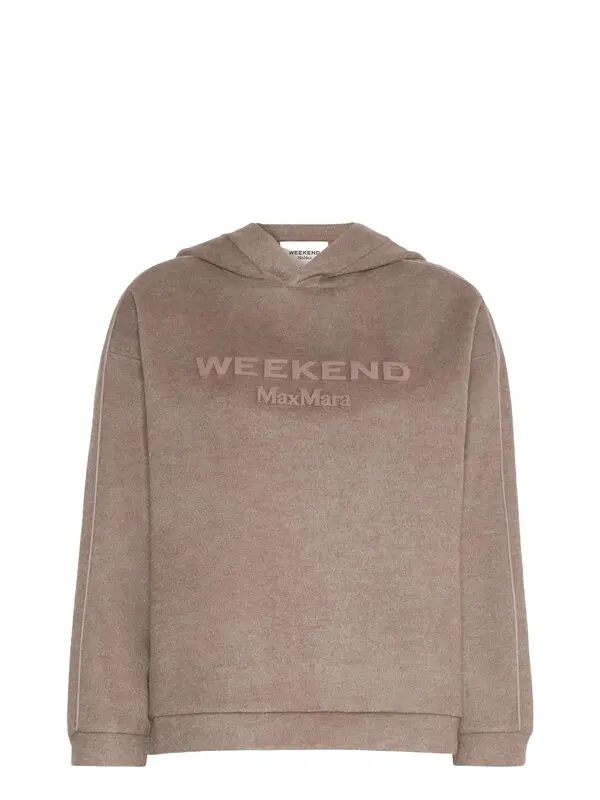 Max Mara Jersey Hooded Sweatshirt - Maroon