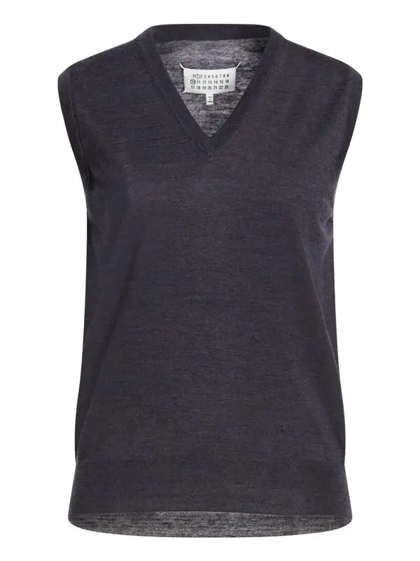 MAISON MARGIELA Sleeveless Jumpers - Black